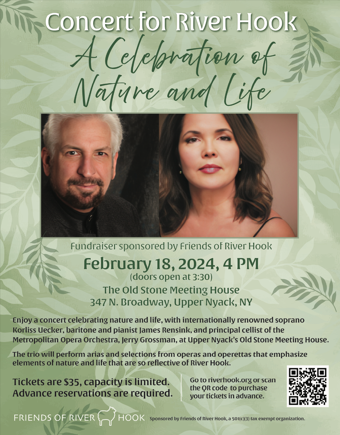 SOLD OUT!!! Concert for River Hook: A Celebration of Nature and Life ...